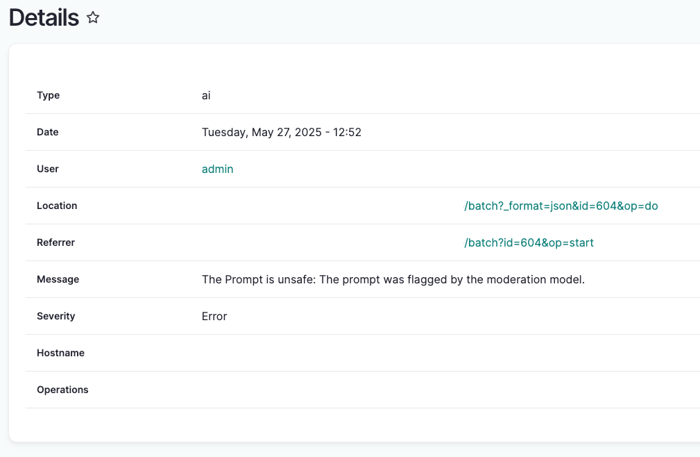 [Error] The Prompt is unsafe: The prompt was flagged by the moderation model, it stop the Search ...